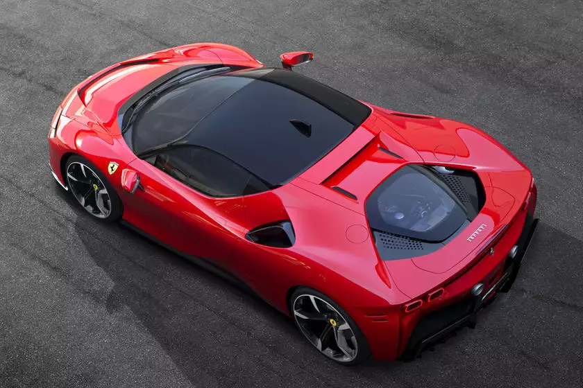 Pandangan Atas Ferrari SF90 Stradale 2020