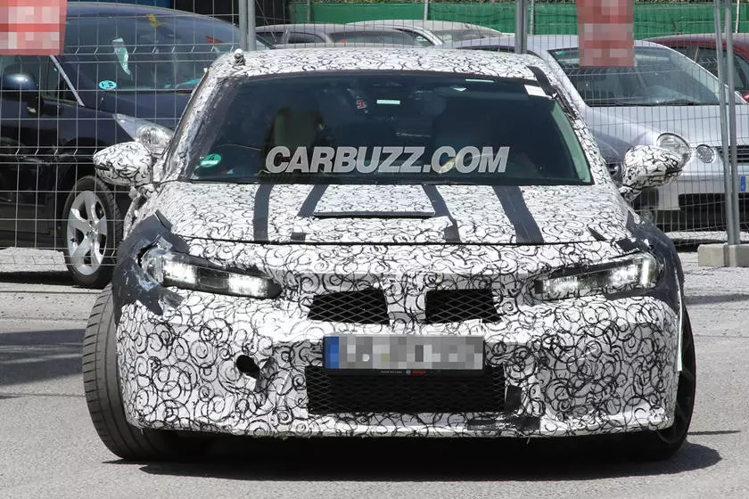 Noua Honda Civic Type R Spied cu aripa spate reproiectată 11727_2