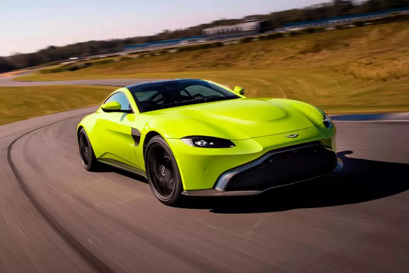 2018-2020 Aston Martin Vantage Front View Driving