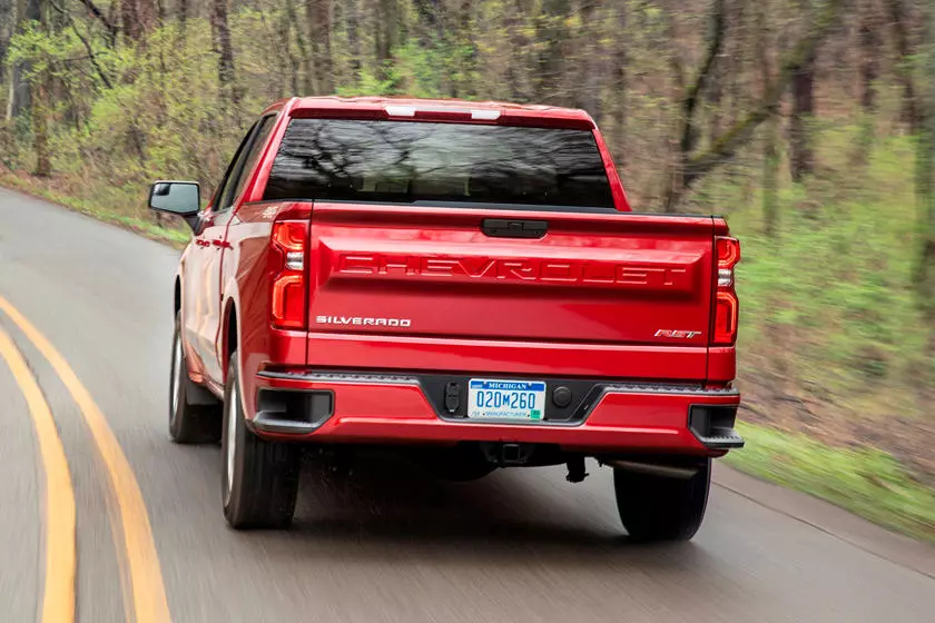 2019-2021 Chevrolet Silverado 1500 Rear View Driving