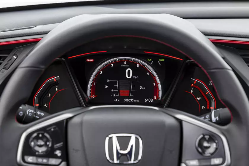 2019-2020 Honda Civic Si Sedan Steering Wheel nkọwa