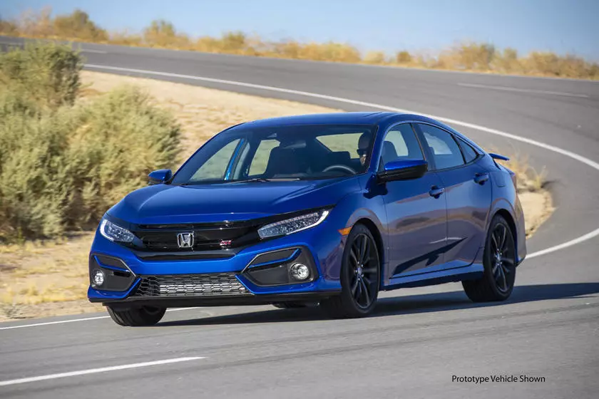 2019-2020 Honda Civic Si Sedan Front View Driving