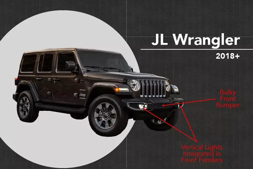 Vai nevarat atšķirt Jeep Wranglers? Lūk, kā pamanīt katru paaudzi 12614_1