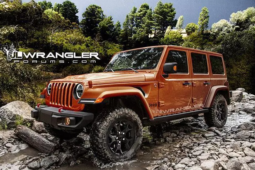 Jeep Wrangler 2018 Kamungkinan Datang Sareng Hateup MySky The Renegade