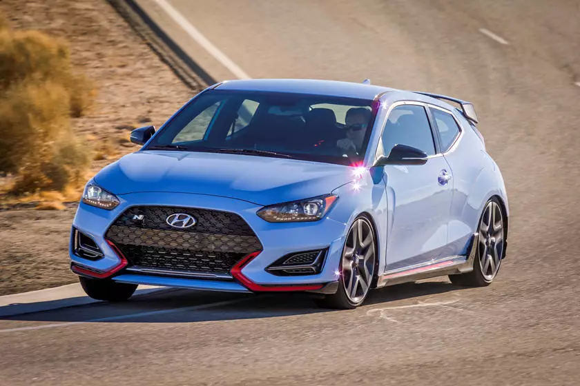 2019-2021 Hyundai Veloster N Widok z przodu Jazdy