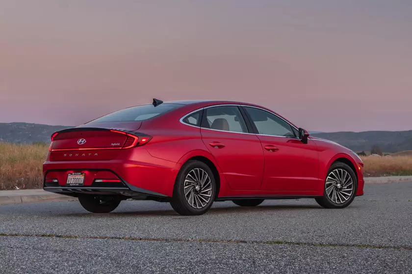 2020-2021 Hyundai Sonata Hybrid Rear Angle View