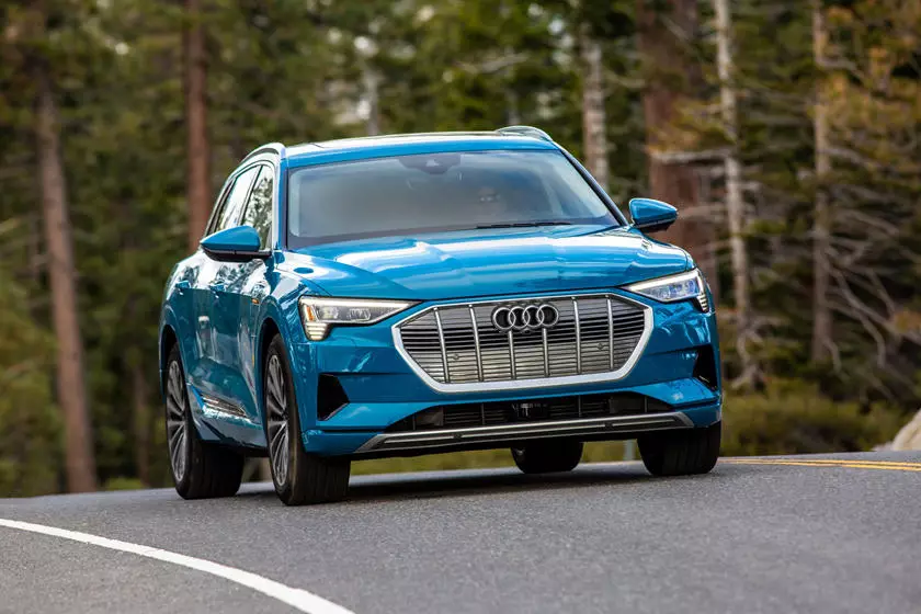 2019 2022 Audi e-tron Driving Front Angle