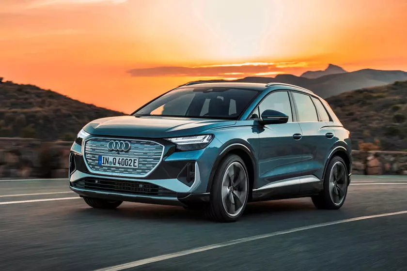 2022 Audi Q4 e-tron Front View Driving