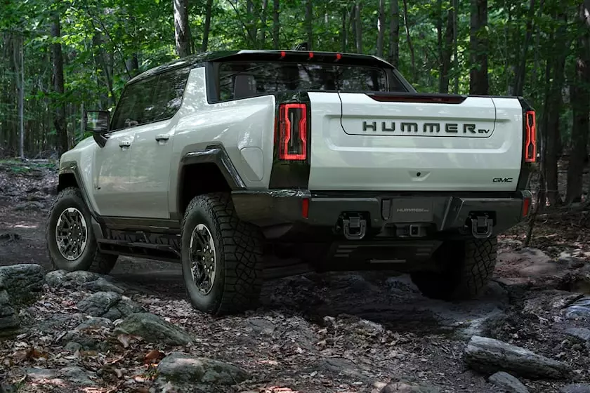 2022 GMC Hummer Rear Angle View