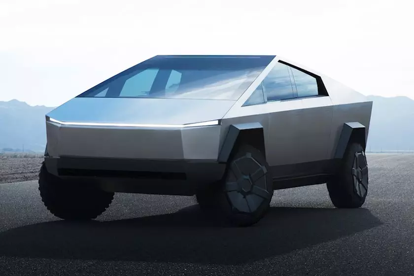 2022 Tesla Cybertruck Vista in avanti