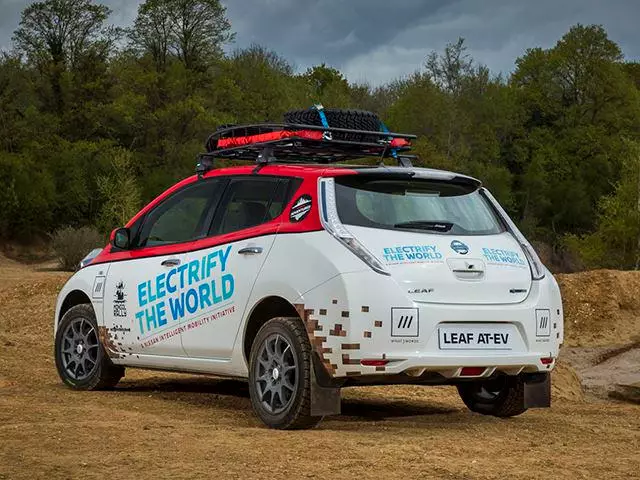 Déi éischt EV fir an de Mongol Rally ze kommen ass ... en Nissan Leaf 1493_2