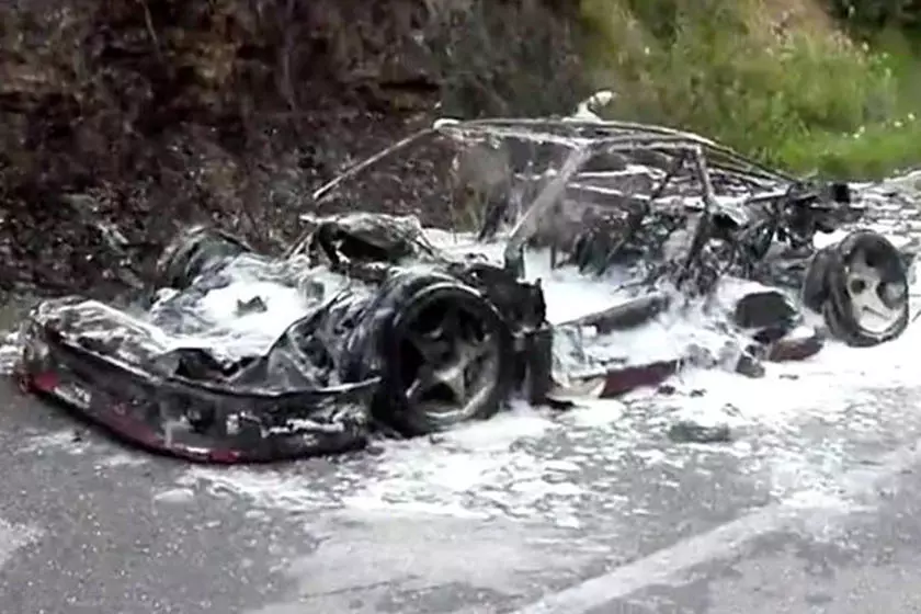 Ultra Rare Ferrari F40 Burns to LaFerrari Aperta Pickup