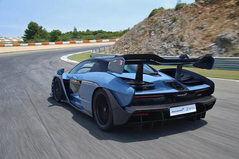 2019 McLaren Senna Rear View Driving