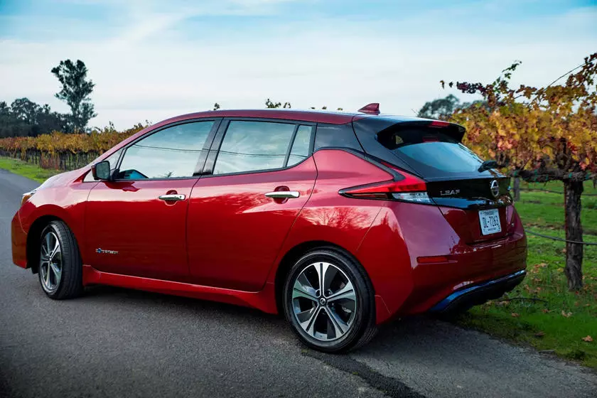 Nissan Leaf Rear Angle Saib 2018-2021