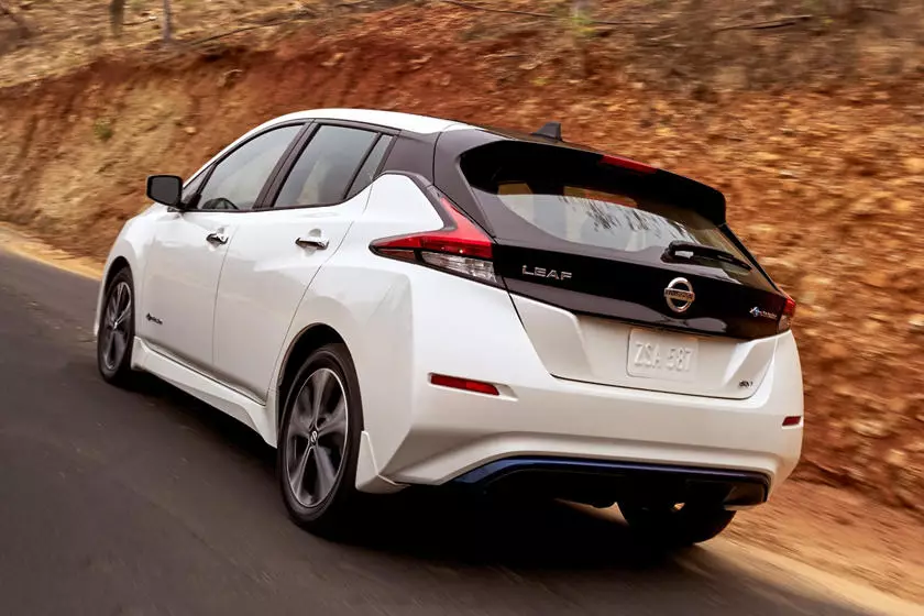 2018-2021 Nissan Leaf Rear View Driving