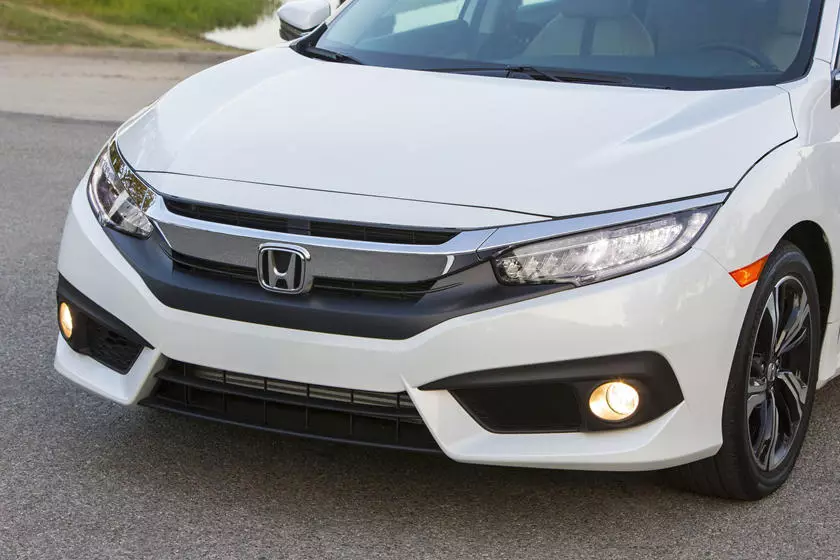 2016-2020 Honda Civic Sedan Front Bumper Closeup