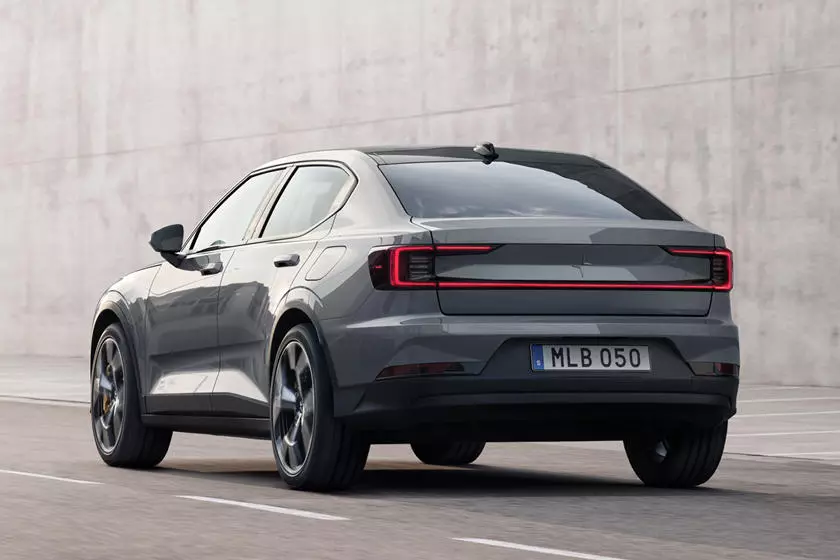 2020 Polestar Polestar 2 atzeko angeluaren ikuspegia