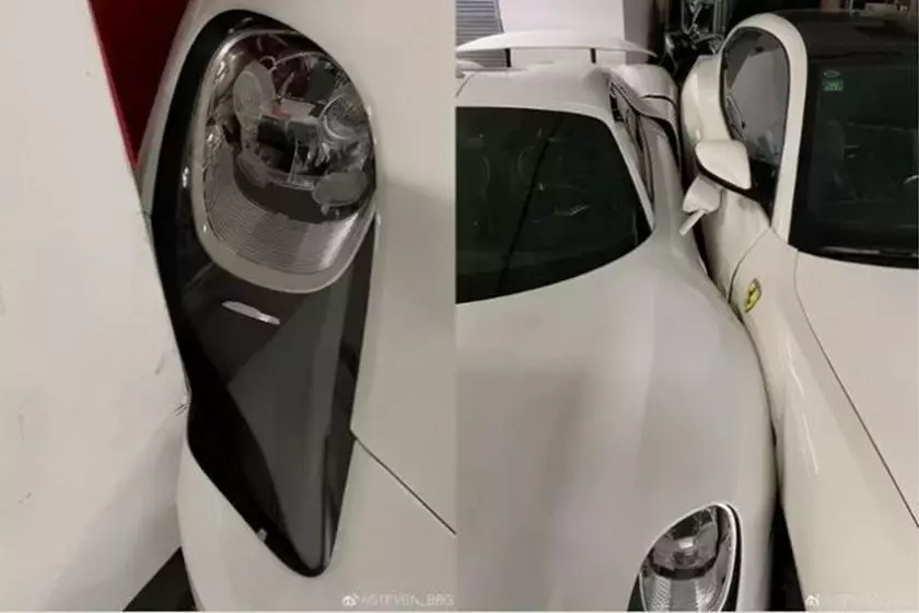 憤怒的妻子將寶馬撞上法拉利 GTC4Lusso 和保時捷 918 Spyder 17053_4