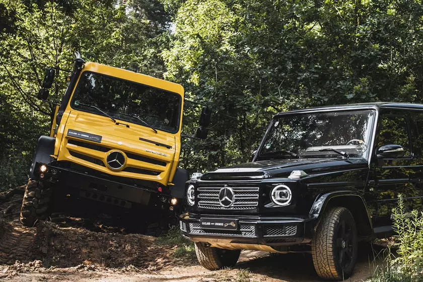 Žiūrėkite, kaip „Mercedes G-Class“ susitinka su savo blogiausiu priešu 17314_12