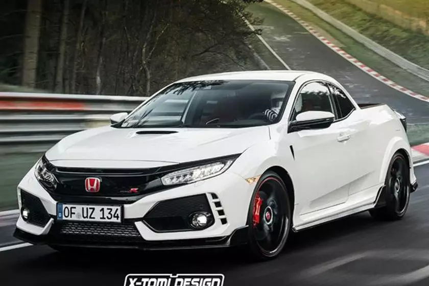 Ky kamionçinë Honda Civic R-Type duket si argëtues qesharak