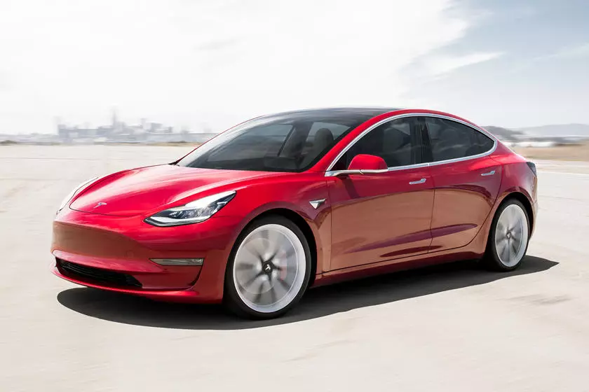 2017-2021 Tesla Model 3 Front View Driving