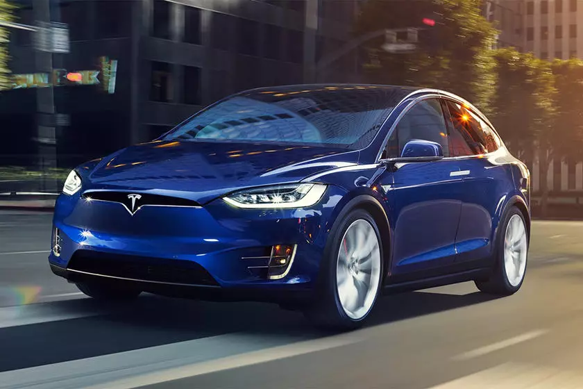 2016-2021 Tesla Model X Pem Hauv Ntej Saib Tsav Tsheb