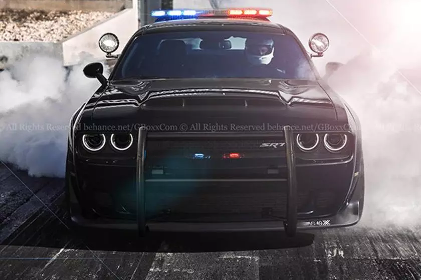 No hay escapatoria de este Dodge Demon Cop Car