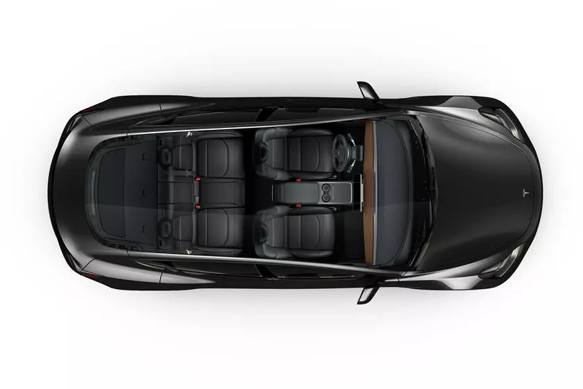 2017-2021 Tesla Model 3 Top View