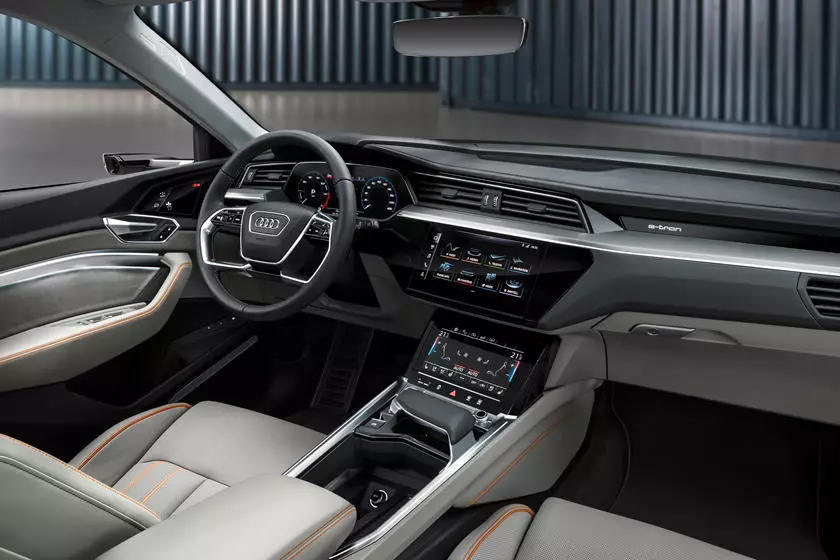 2019 Audi e-tron Interiør frontområde, instrumentbræt