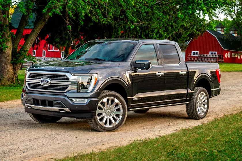 2021 Ford F-150 Mtazamo wa Angle ya Mbele