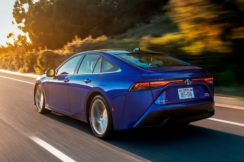 2021-2022 Toyota Mirai Driving Back View