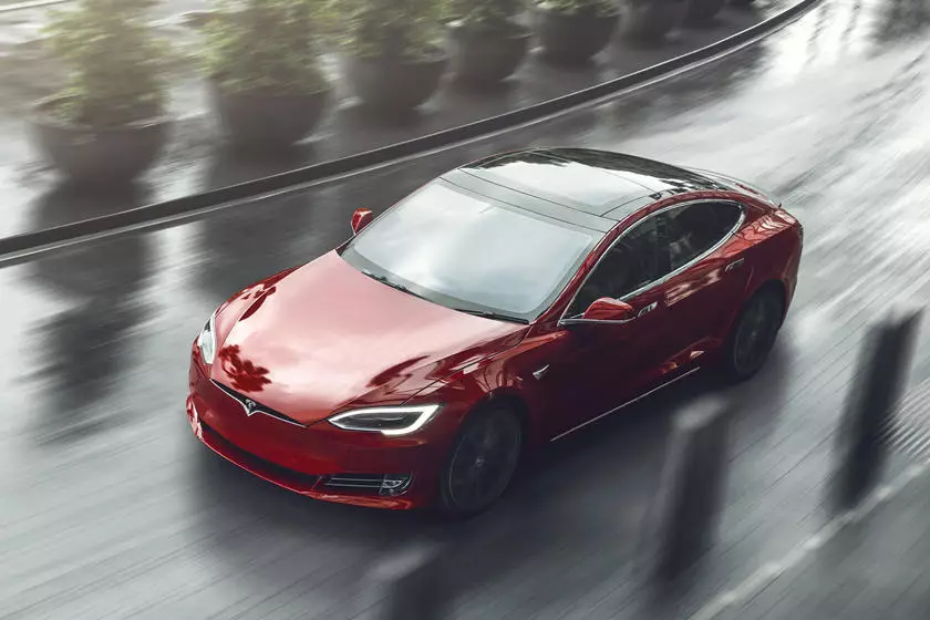 2017-2021 Tesla Model S Pohľad zhora