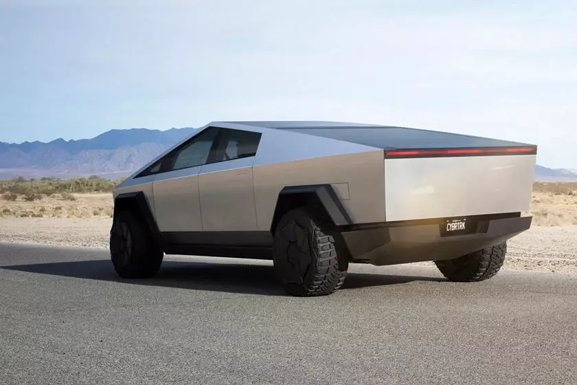 2022 Tesla Cybertruck Rear View