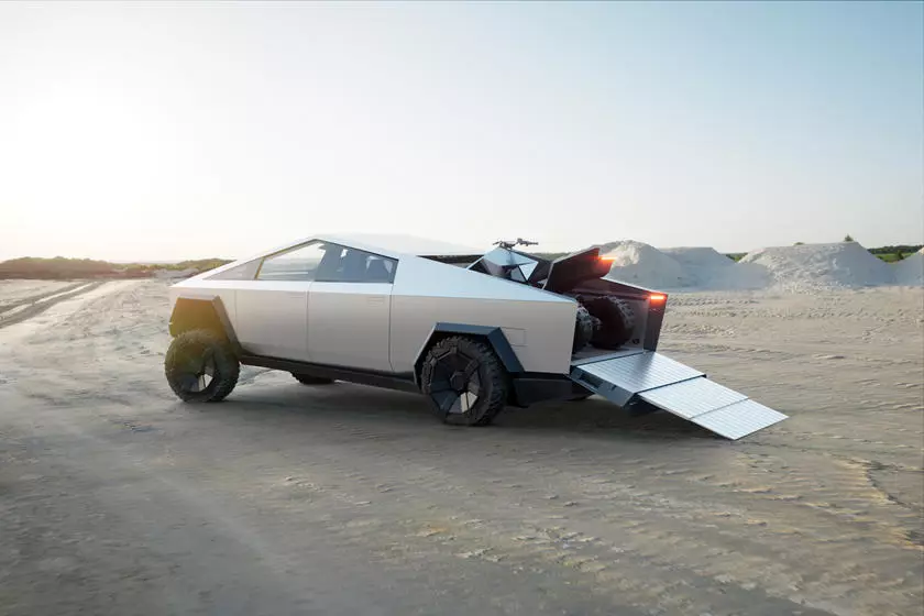 Portbagaj deschis Tesla Cybertruck 2022