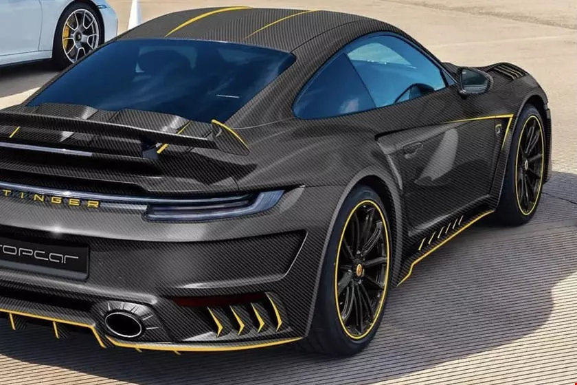 Carbon Fiber Porsche 911 Turbo iyi Imawoneka Mtedza 21172_6