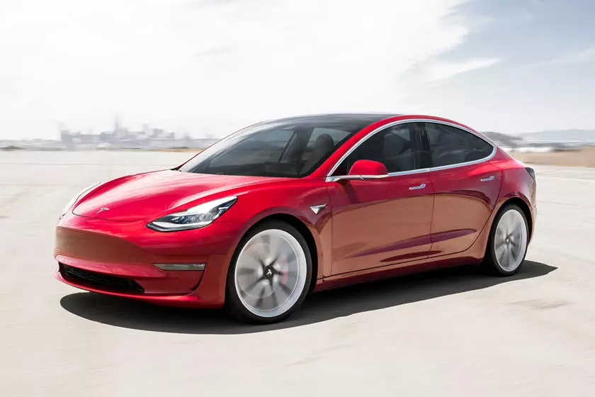 2017-2021 Tesla Model 3 Front View Driving