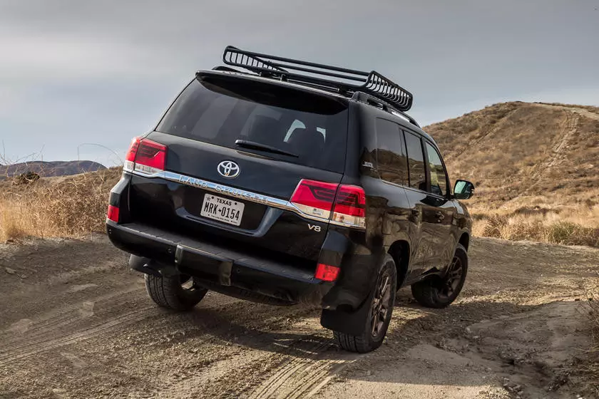 2020-2021 Toyota Land Cruiser Rear View Driving