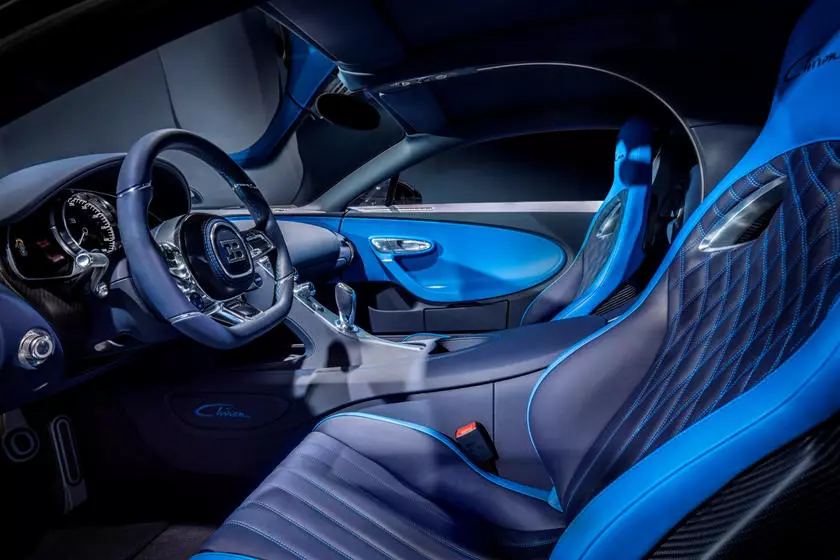 Asiento del conductor del cupé Bugatti Chiron 2016-2019