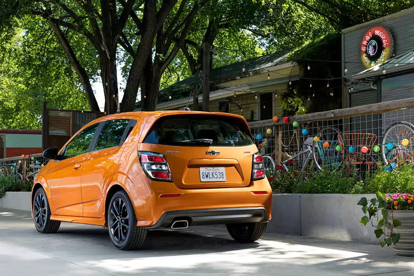 2017-2020 Chevrolet Sonic Hatchback Rear Angle View