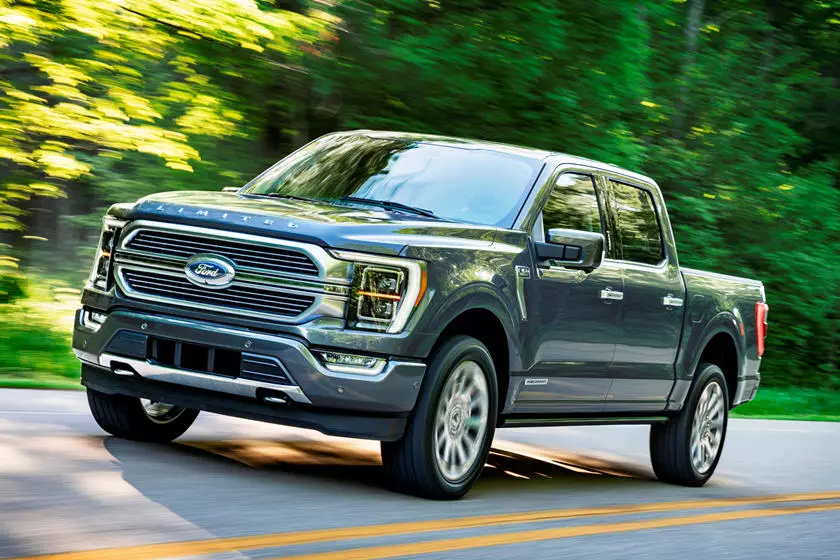 2021-2022 Ford F-150 aurreko ikuspegia gidatzea