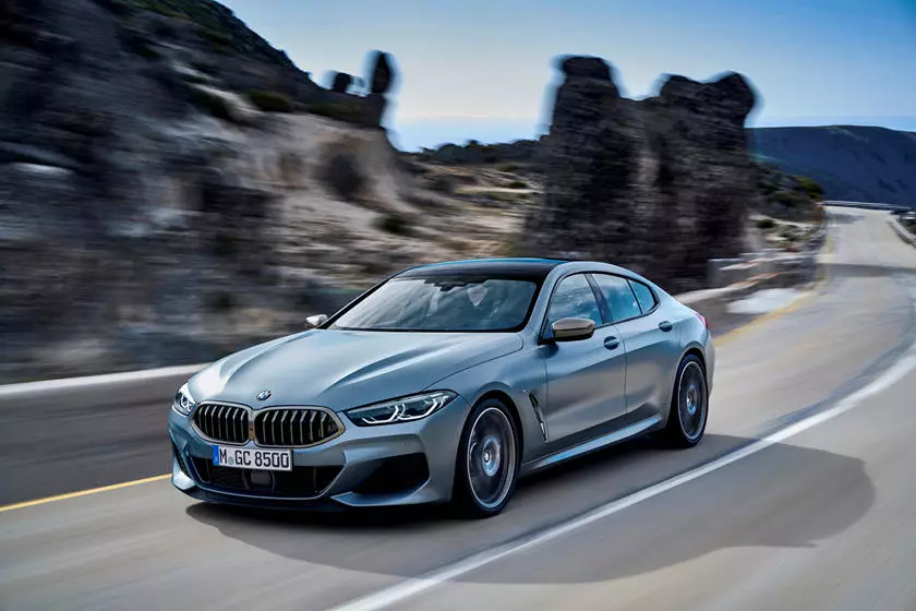 2020-2022-يىللىرى BMW 8 يۈرۈشلۈك Gran Coupe ئالدى كۆرۈنۈش ھەيدەش