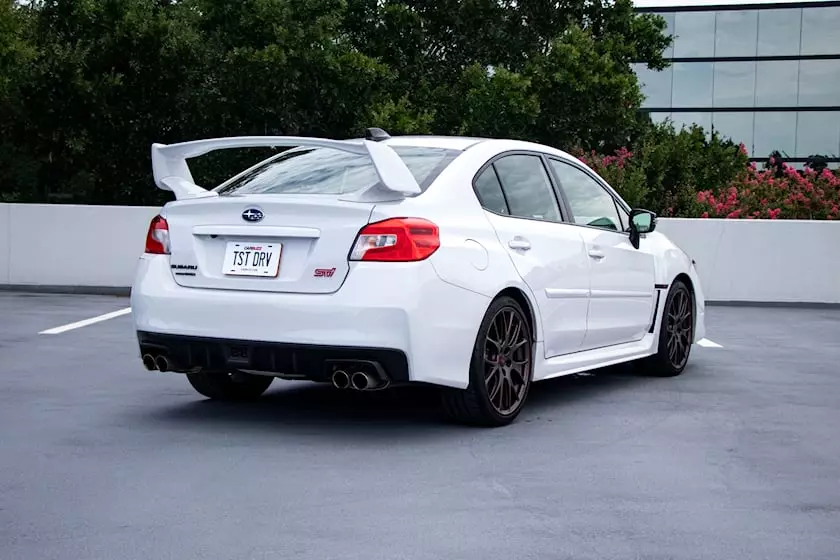 2018-2021 Subaru WRX STI Rear Angle View