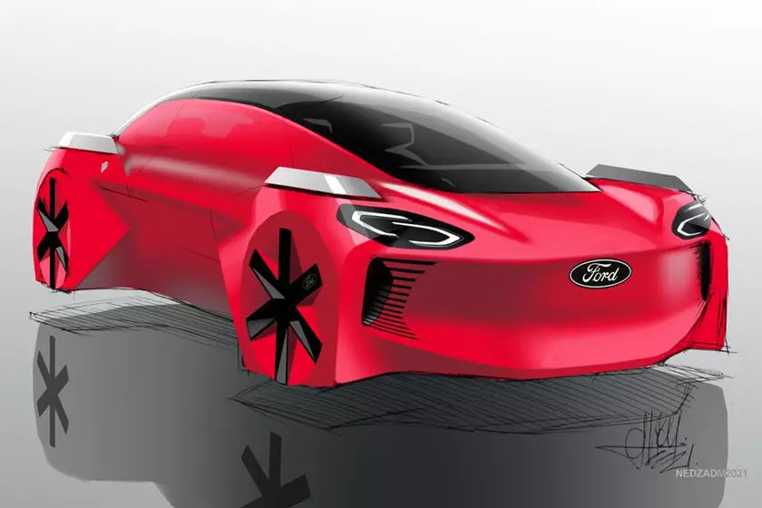 Ford ၏ Futuristic Flying Concept သည် 9 နှစ်သားလေးများ၏အနာဂတ်ကိုမြင်ပုံဖြစ်သည်။ 24386_1