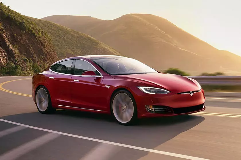 2017-2020 Tesla Model S P100D ការបើកបរទិដ្ឋភាពខាងមុខ