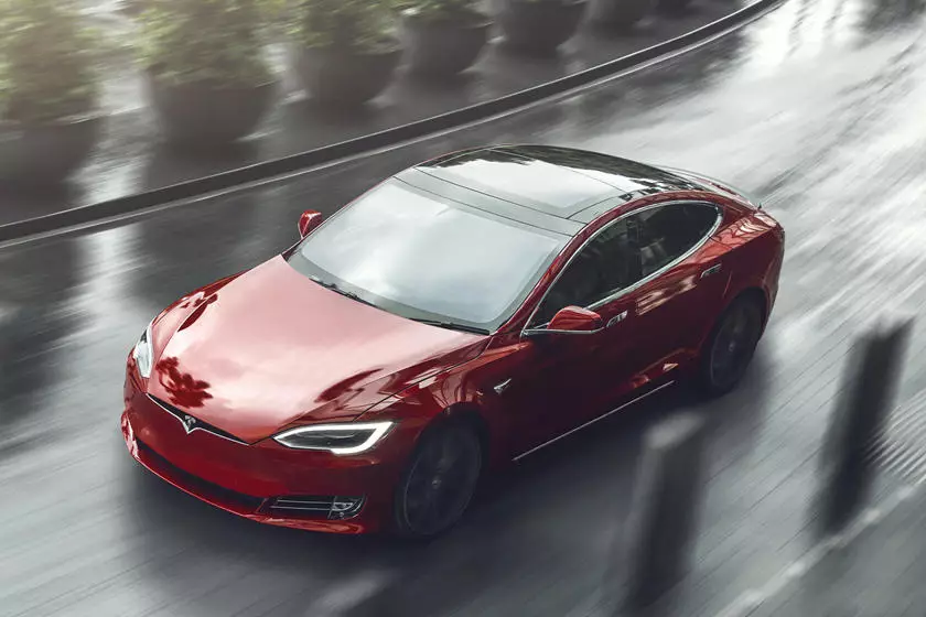 2017-2020 Tesla Model S Top View