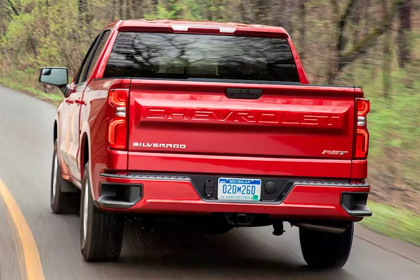 2019-2021 Chevrolet Silverado 1500 Rear View Driving