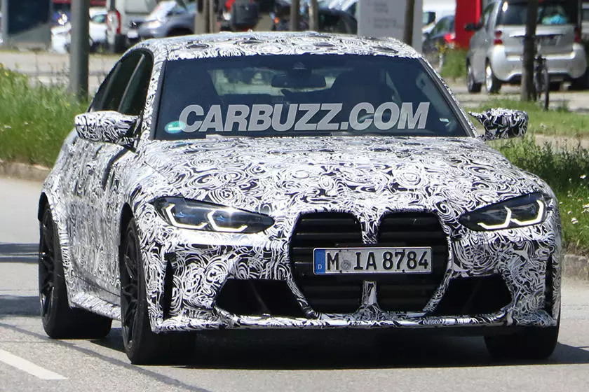 2021 BMW M3 Spied med djärvt nytt utseende 24934_1