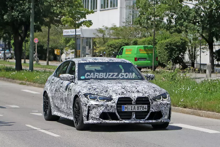 2021 BMW M3 Spied med djärvt nytt utseende 24934_2