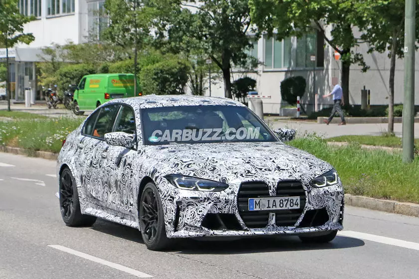 2021 BMW M3 Spied med djärvt nytt utseende 24934_3