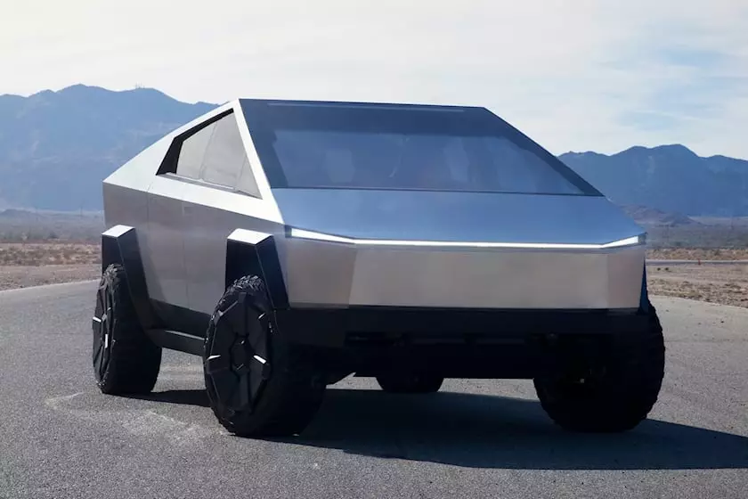 2022 Tesla Cybertruck 전면 보기